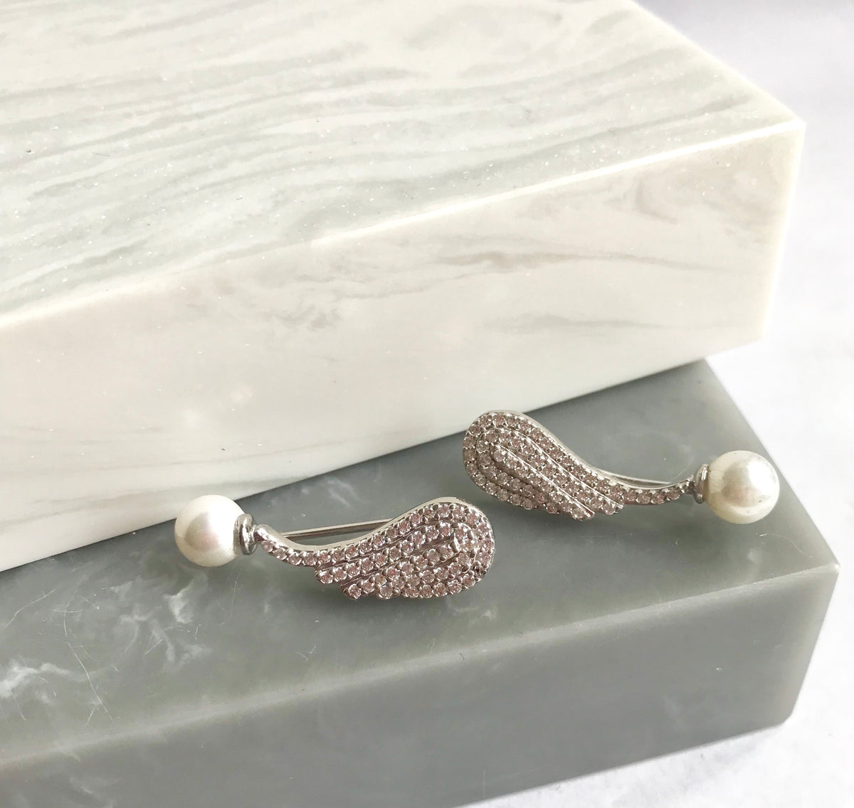 SALE!! Sterling Silver Angel Wing Ear Pin – Dandy Rocks Jewellery